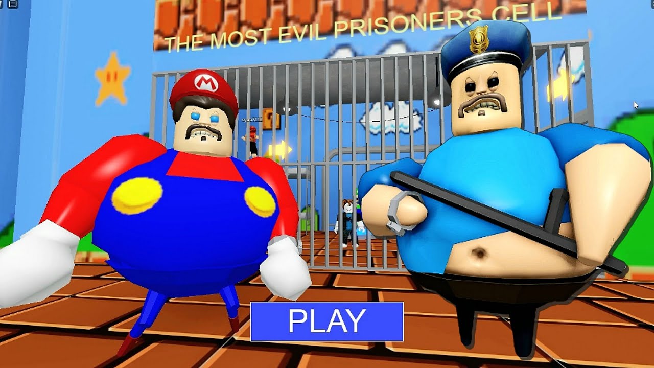 MARIO BARRY'S PRISON RUN! Scary OBBY Walkthrough FULL GAME #scaryobby # ...