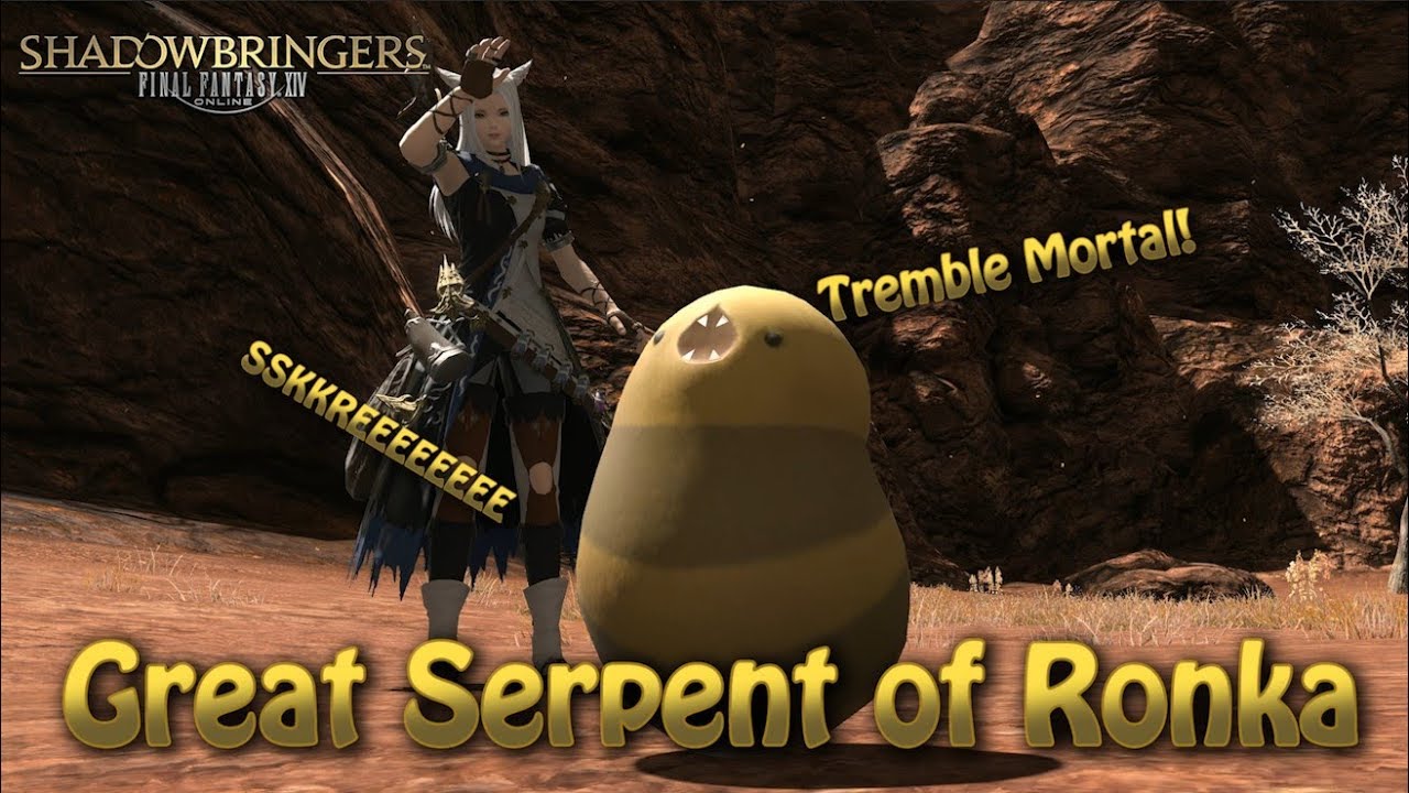 FFXIV: The Great Serpent of Ronka Minion - YouTube