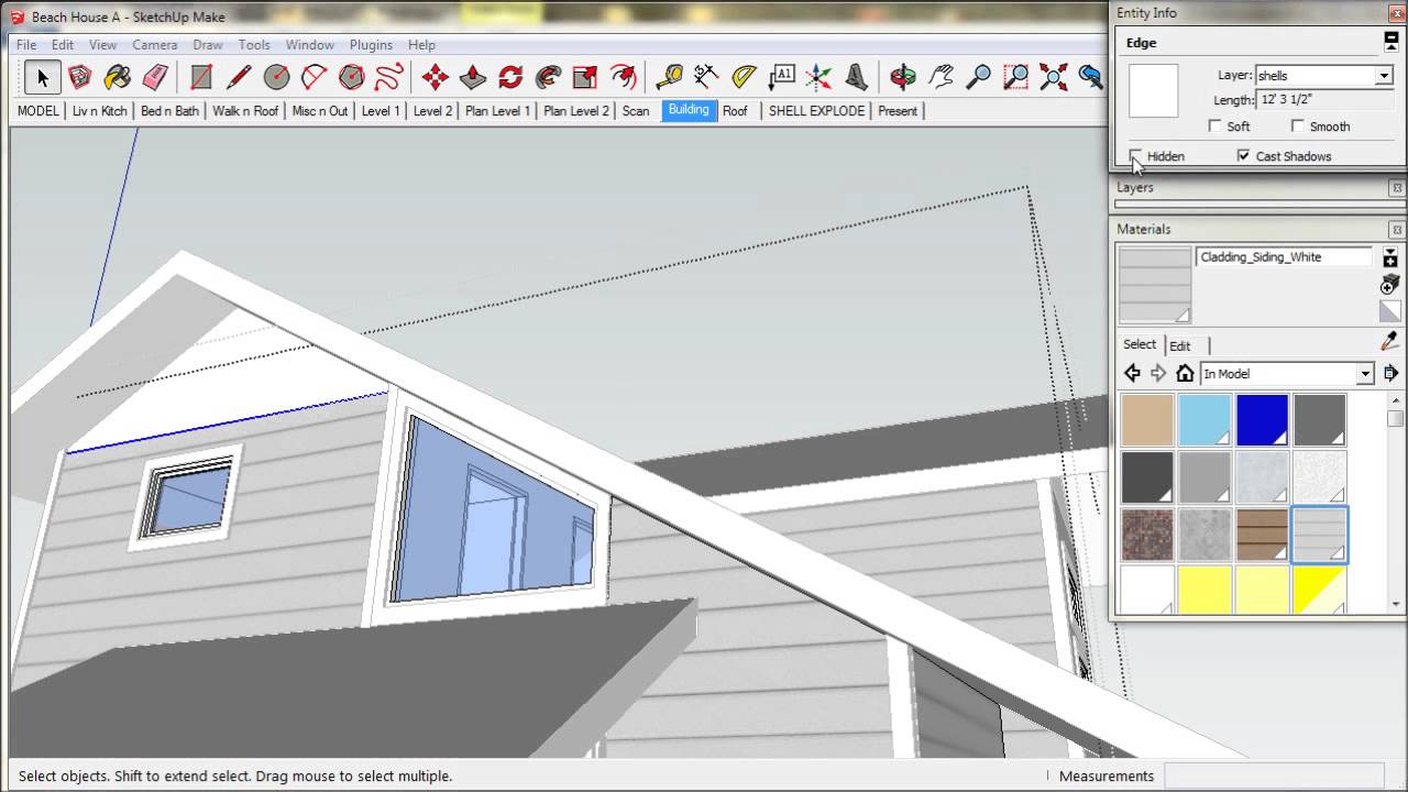 15. Shadows and Materials. A TreblD and SketchUp Tutorial - YouTube