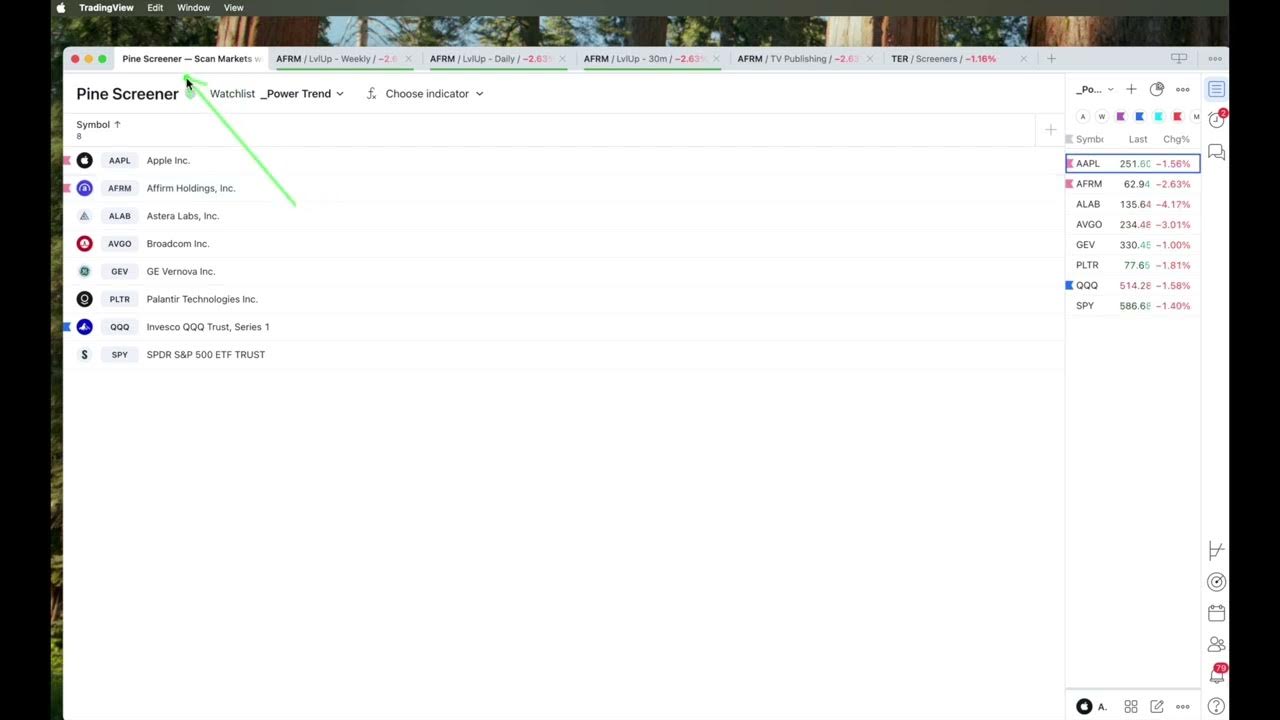 TradingView Tutorial: How to Quickly Enable Pine Screener on Desktop - YouTube