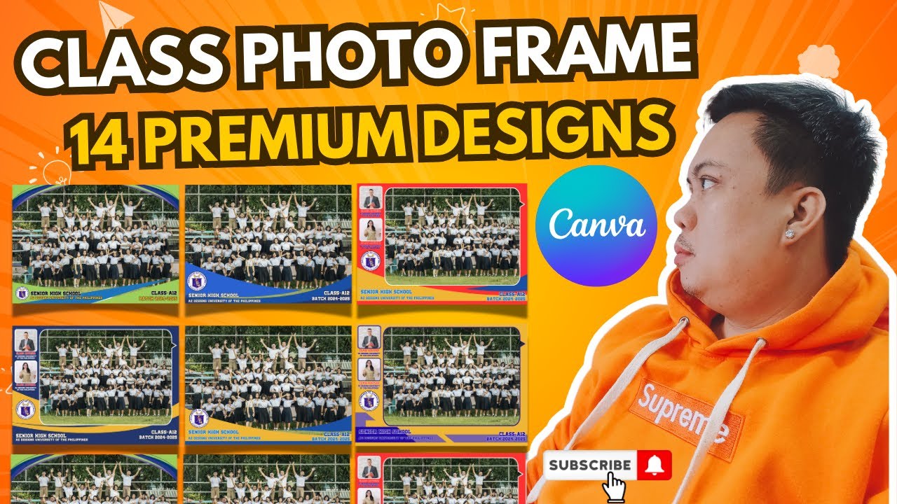 CLASS PHOTO FRAME 14 PREMIUM DESIGNS | CANVA TEMPLATE | TAGALOG ...