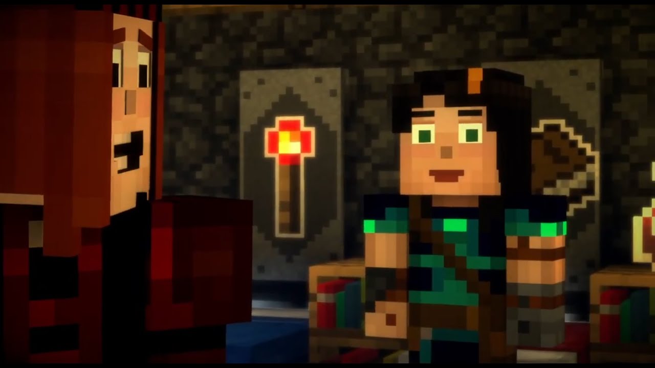 Minecraft: Story Mode Season 2 - Cabin Scene (No GUI) - YouTube