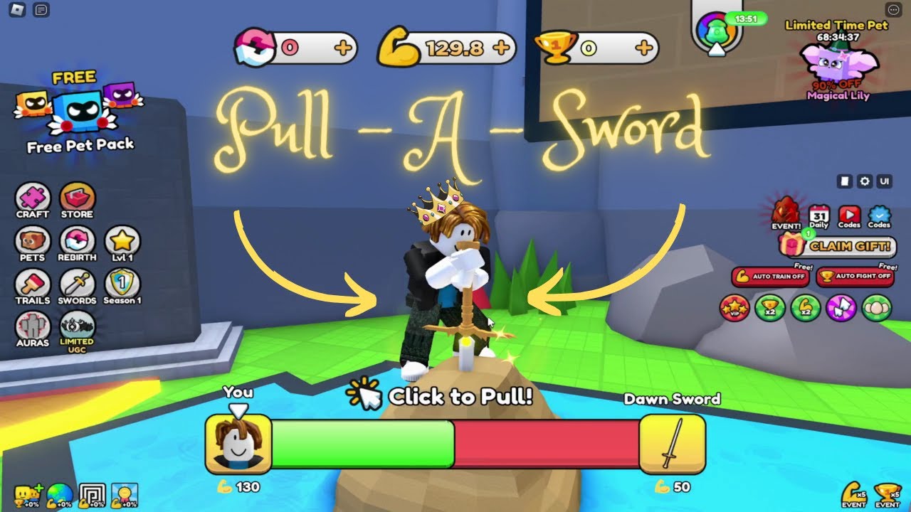 Roblox #016 - Pull a Sword (Simulator) - YouTube
