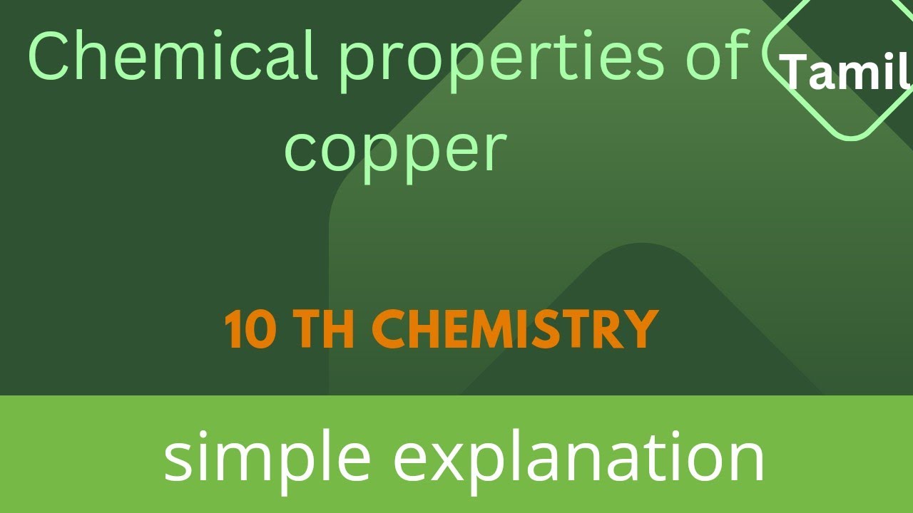 Chemical properties of copper - YouTube