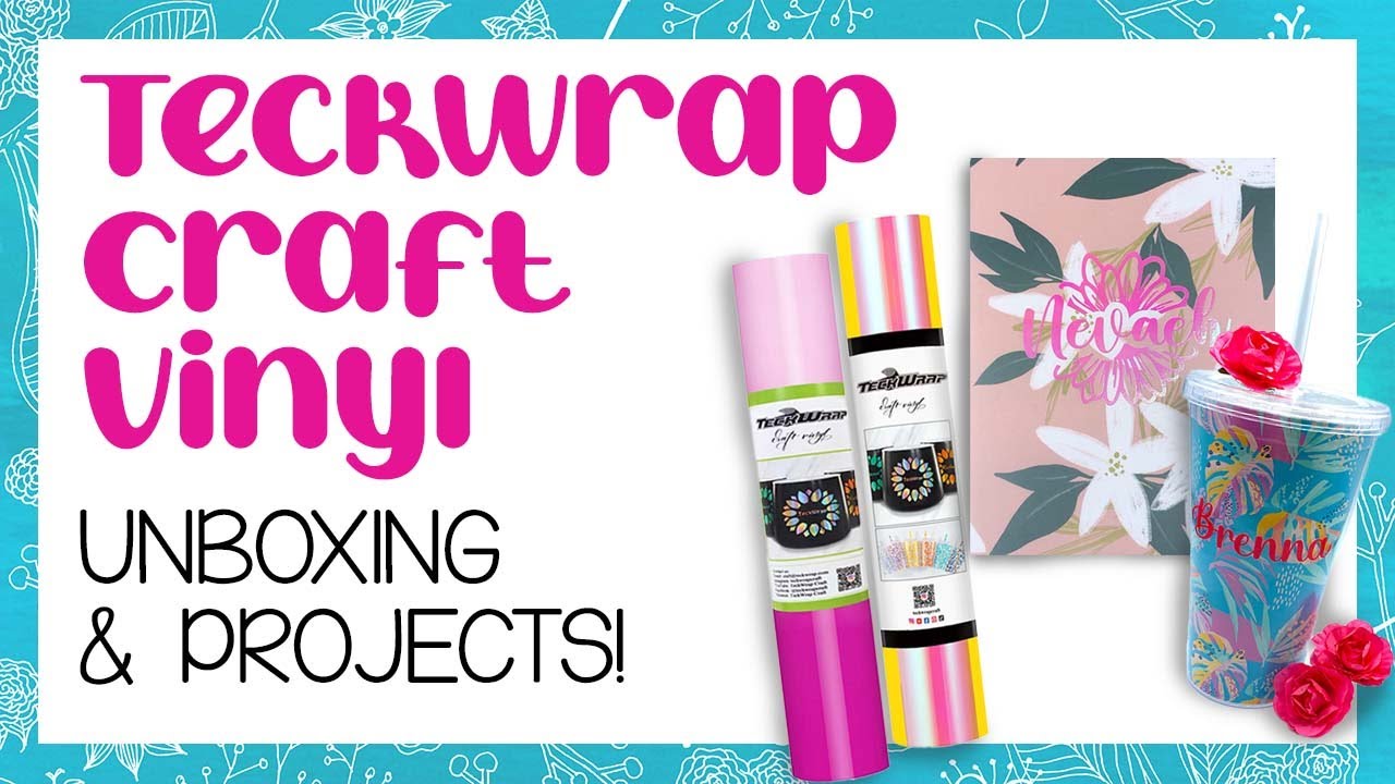 Teckwrap Craft Vinyl Unboxing and Vinyl Tutorials! - YouTube