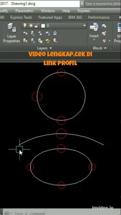 Fungsi Object Snap Autocad - Quadrant - YouTube