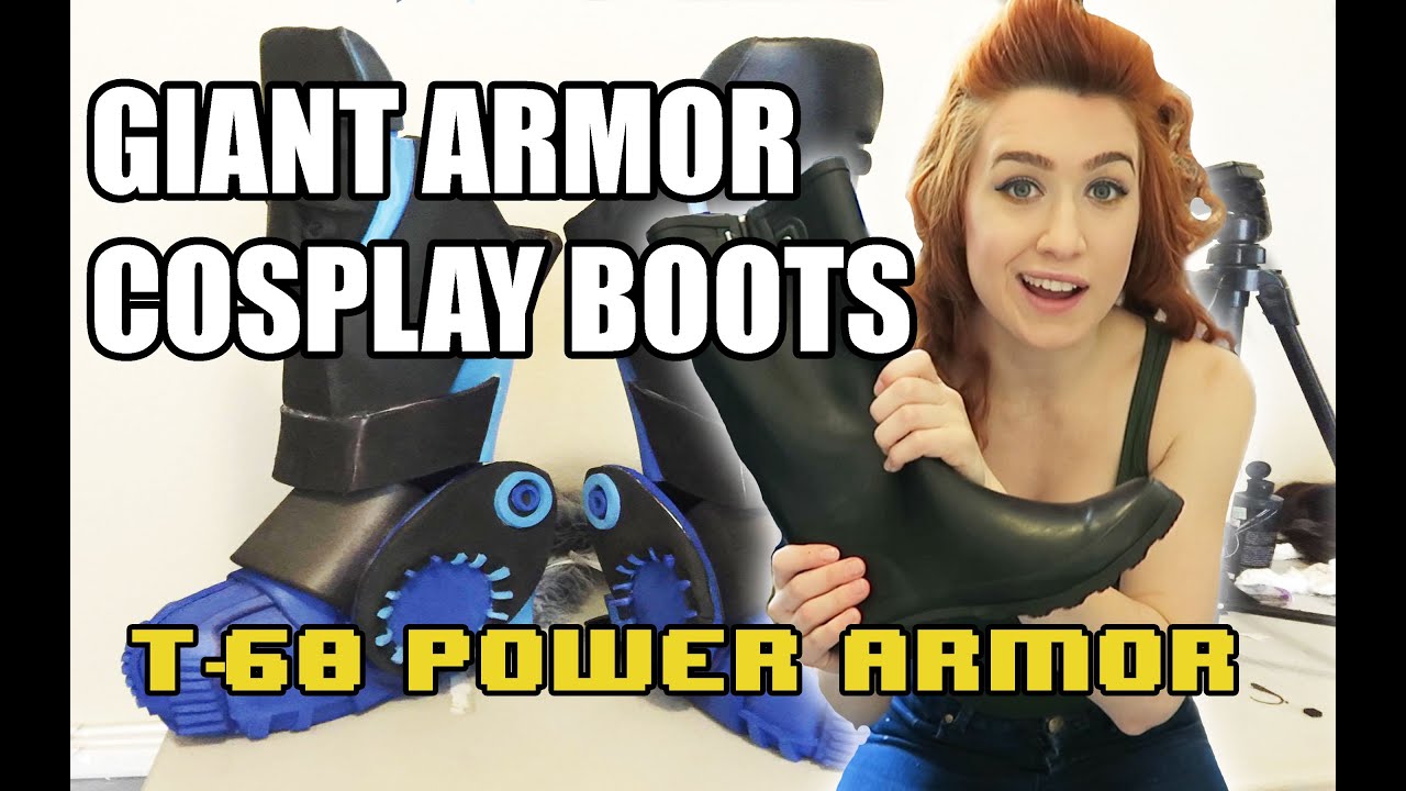 How to Make Giant Armor Boots for Cosplay [Building T-60 Power Armor ...
