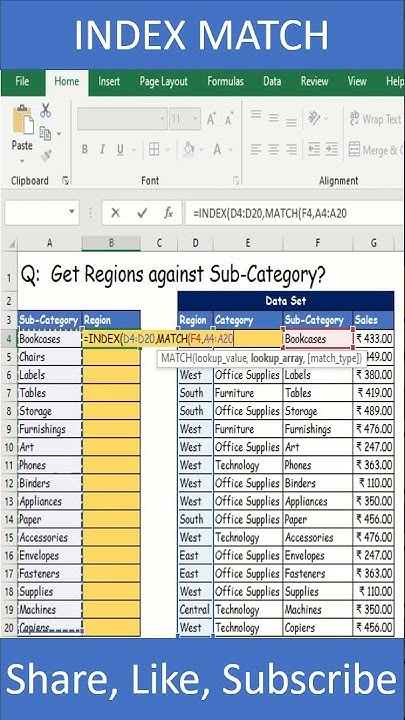INDEX MATCH FUNCTION | EXCEL - YouTube