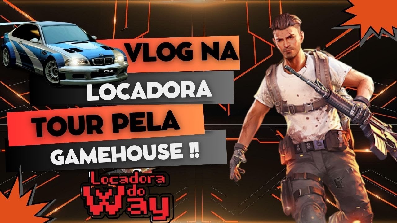 VLOG NA LOCADORA!! TOUR PELA GAMEHOUSE EM PLENO 2024 JOGATINA NEED FOR ...