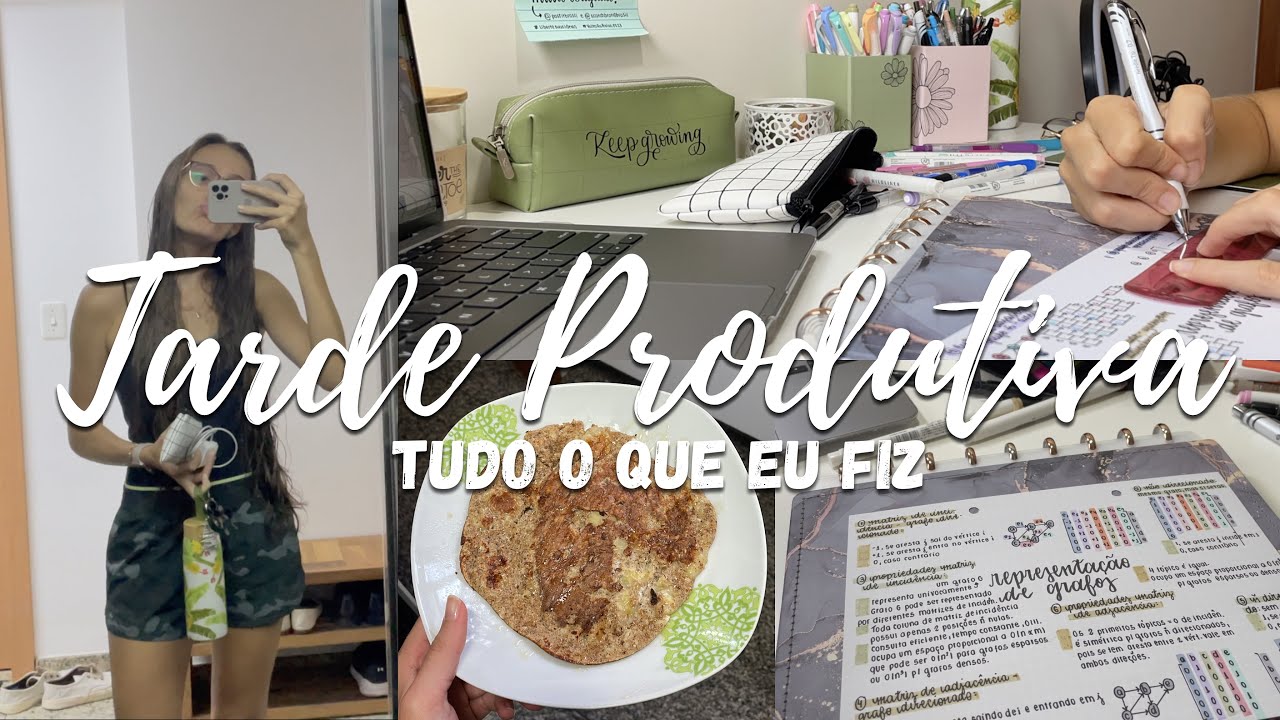 UMA TARDE PRODUTIVA | como funciona minha rotina da tarde? - YouTube