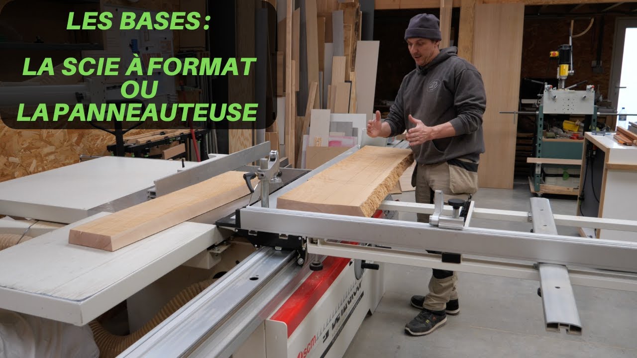 comment utiliser sa scie à format ou sa panneauteuse - YouTube