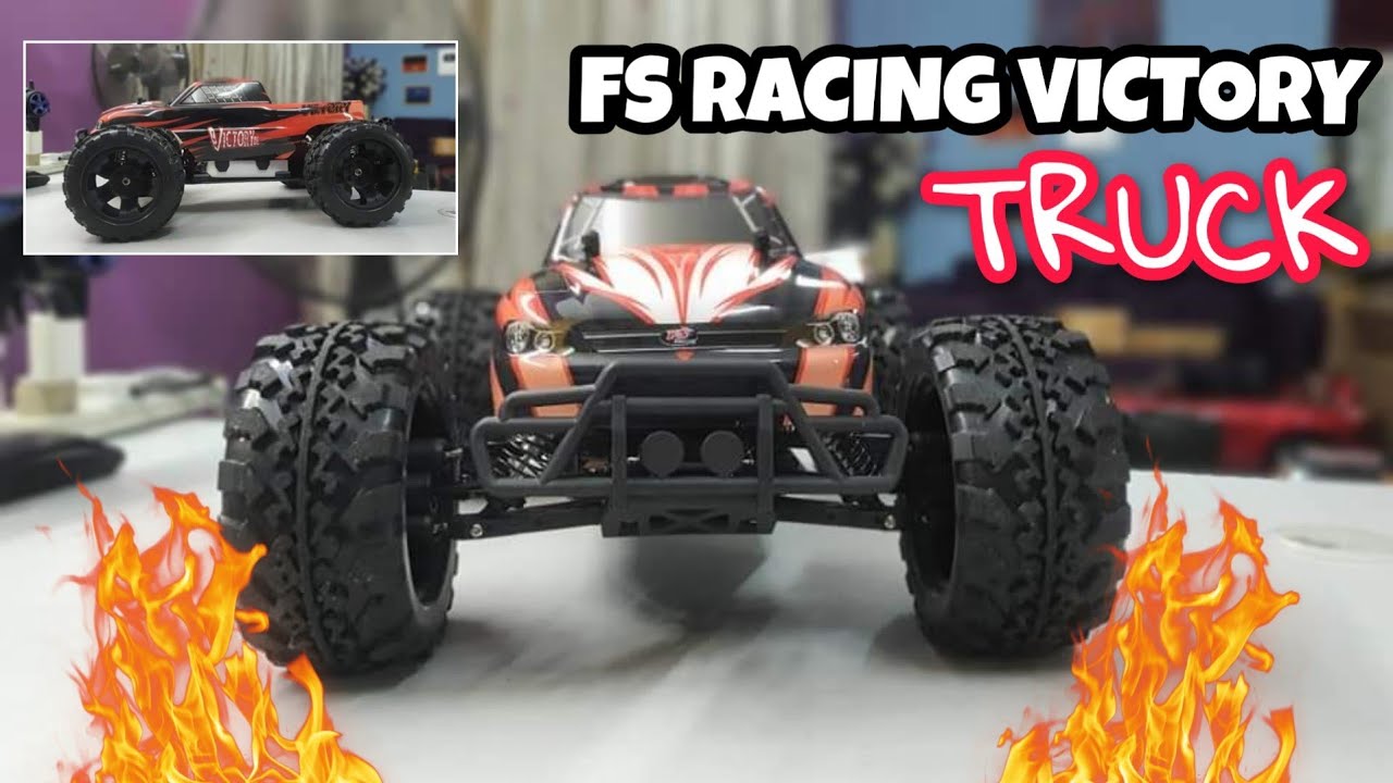 Fs Racing victory truck brushless 1/10 bashing test - YouTube