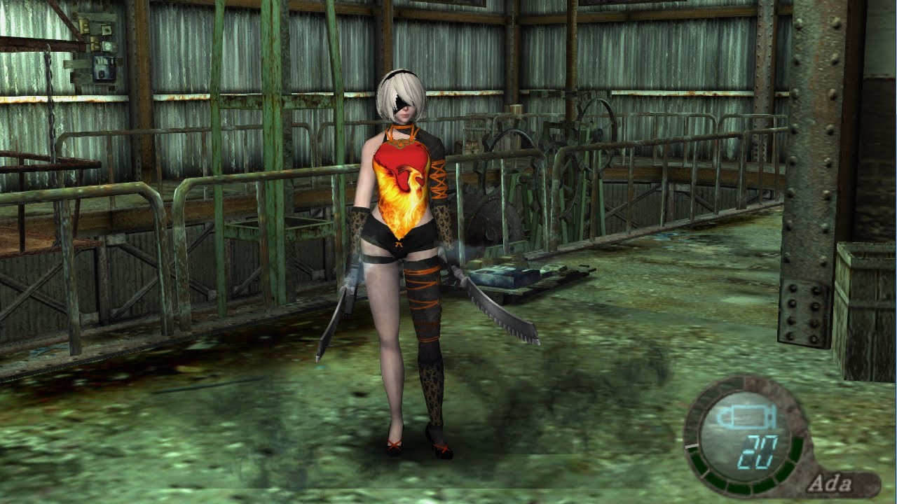 [Resident Evil 4 mod DL] 2B vs. Hellraiser - YouTube