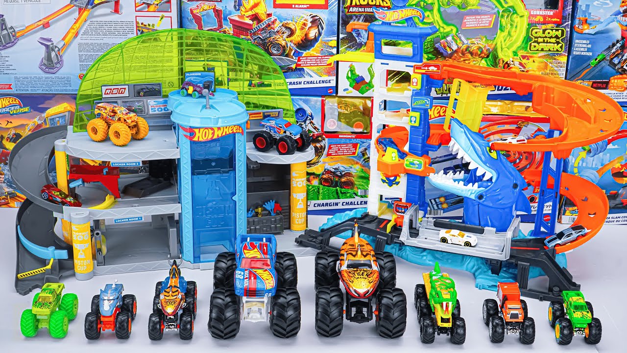 Hot Wheels Collection Unboxing Review ASMR | Attacking Shark Escape ...
