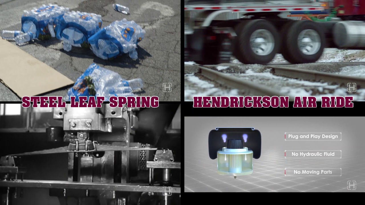 Hendrickson ZMD vs Steel Leaf Spring - YouTube