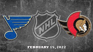 NHL Blues vs Senators | Feb.15, 2022 by @Goals Only - eDayFm