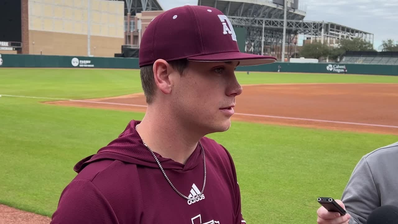 Watch: Austin Bost discusses Texas A&M baseball team's first day of ...