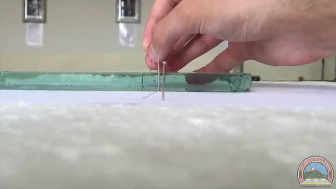 Refractive Index of Glass Experiment (Kurdish) - YouTube