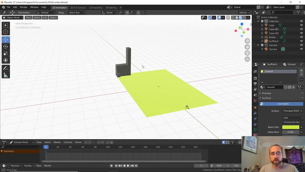 Blender 2-D Grease Pencil One Month Progression - YouTube
