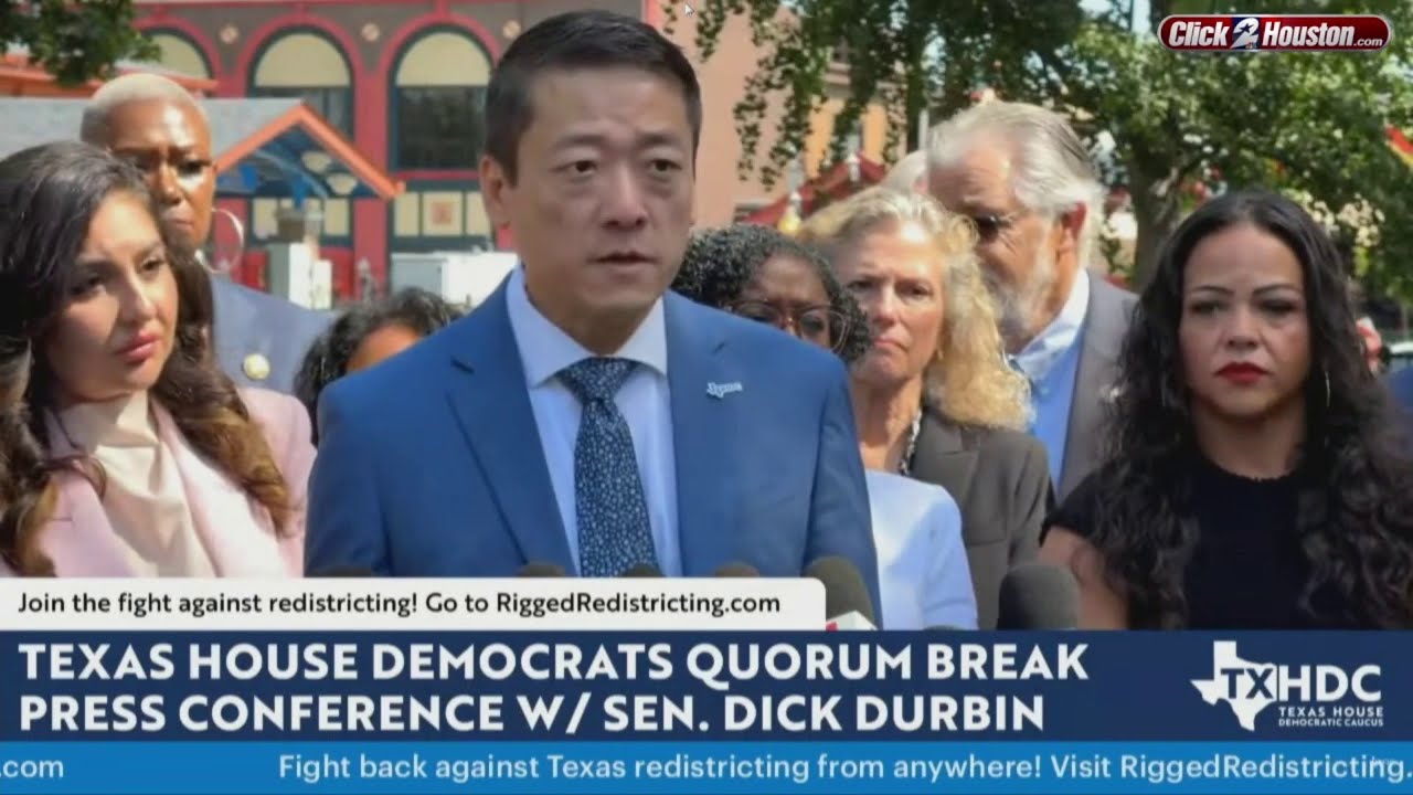 Texas Democrats hold press conference with State House Reps amid ...