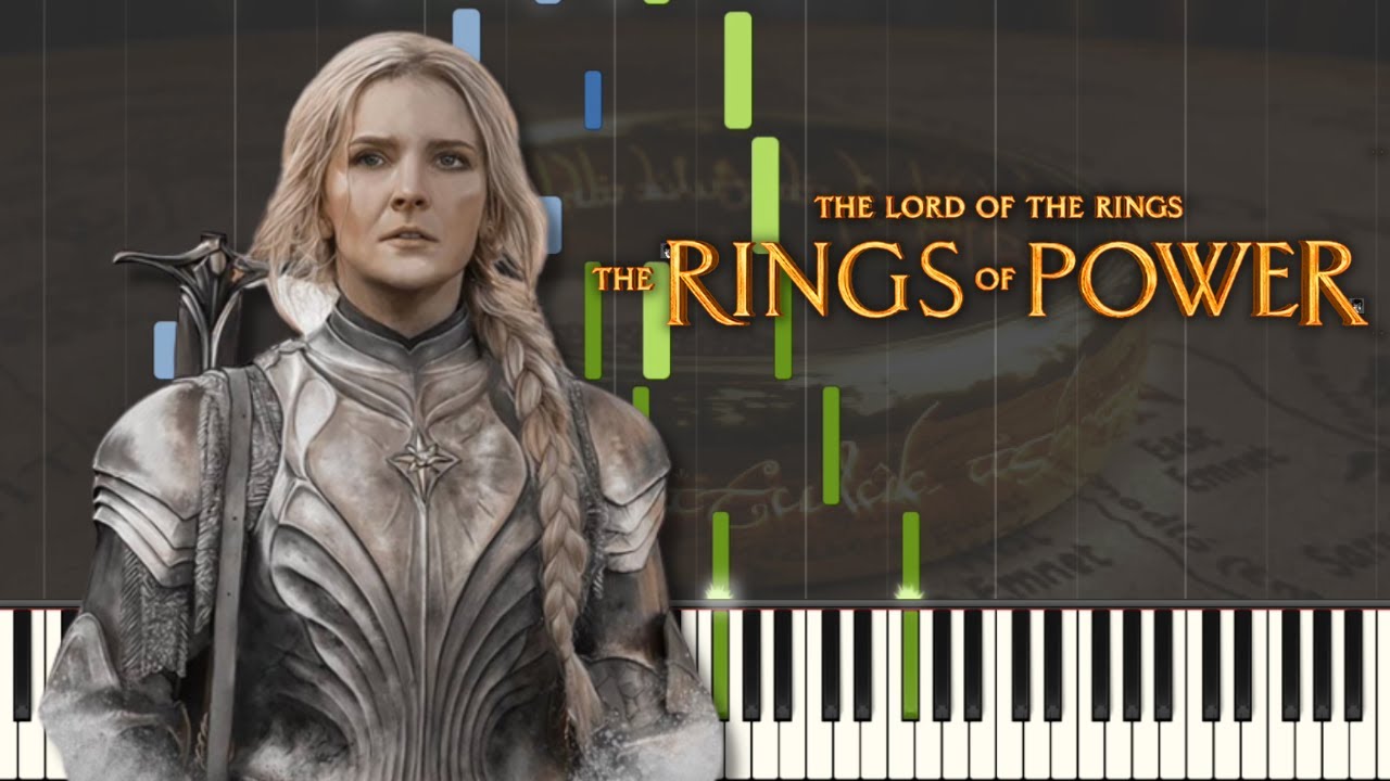 THE RINGS OF POWER - Main Title | SHEETS + Piano Tutorial (Synthesia ...