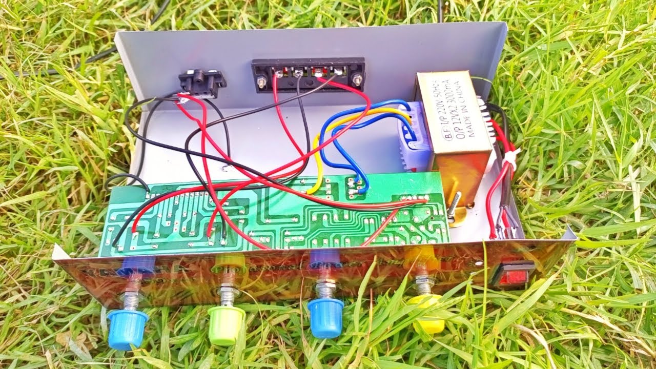 4508 ic amplifier circuit // how to make 4508 ic audio amplifier - YouTube