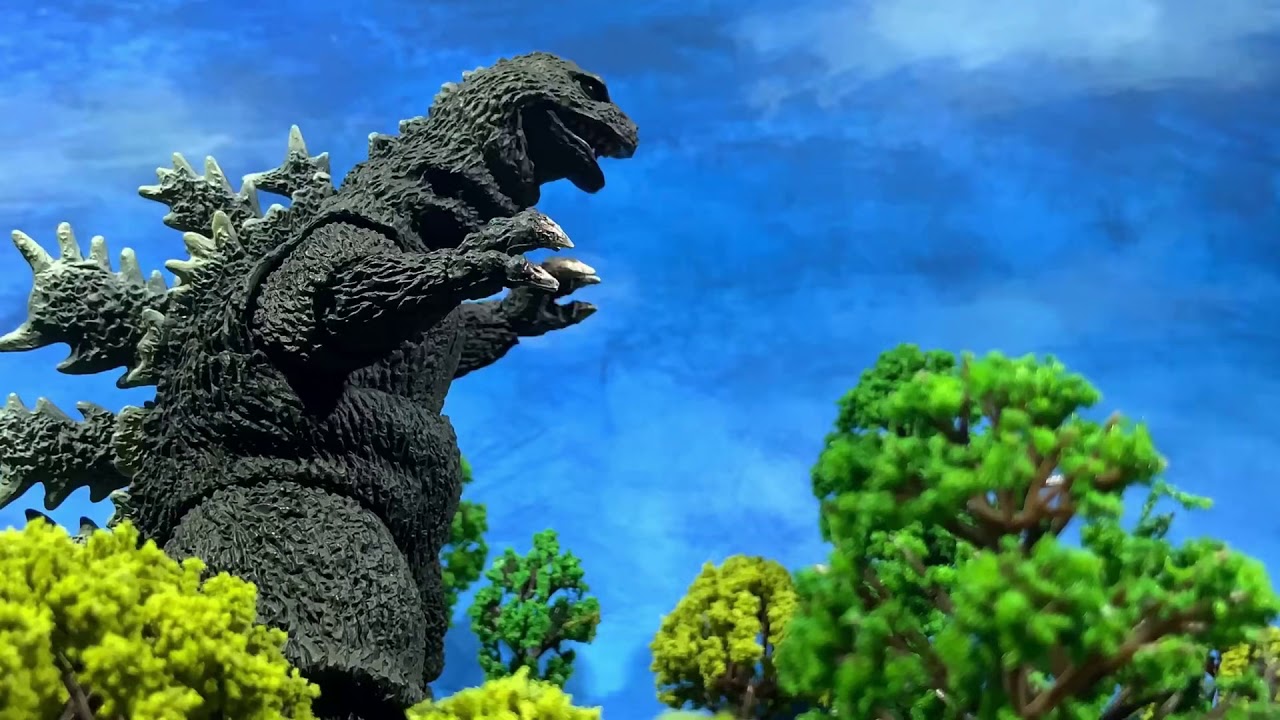 SHMA Godzilla 1962 stop motion test - YouTube