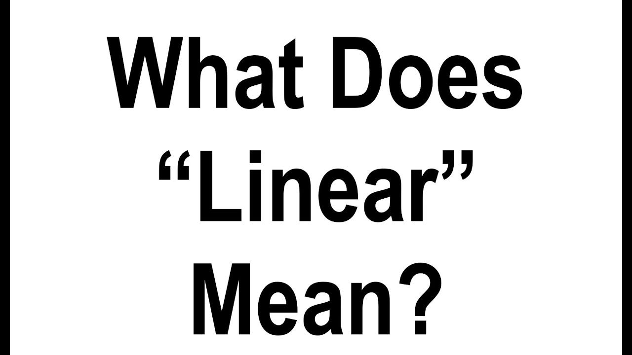 What Does Linear Mean Operators Vs Equations YouTube