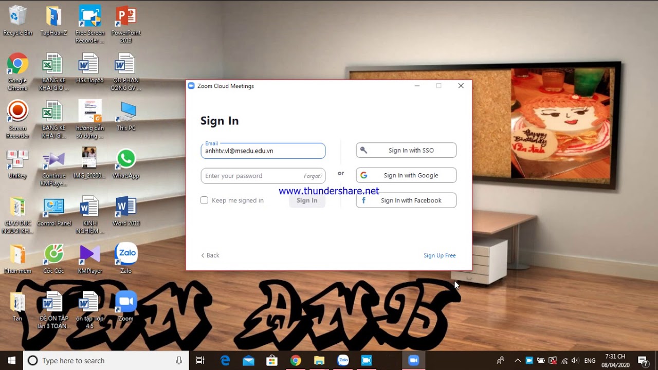 1 Thoat va Dang Nhap Software ZOOM - YouTube
