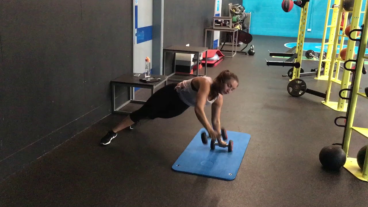 Dumbbell straight arm rollovers - YouTube