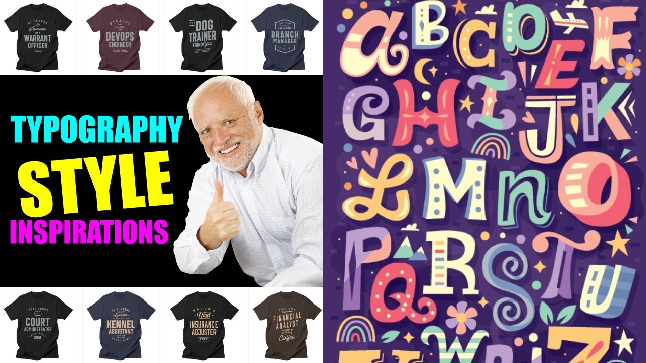 Get Typography Design Ideas from these POD Artists - YouTube