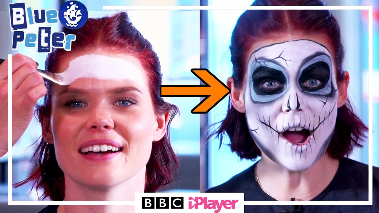 SPOOKY SKELETON Halloween makeup tutorial - YouTube