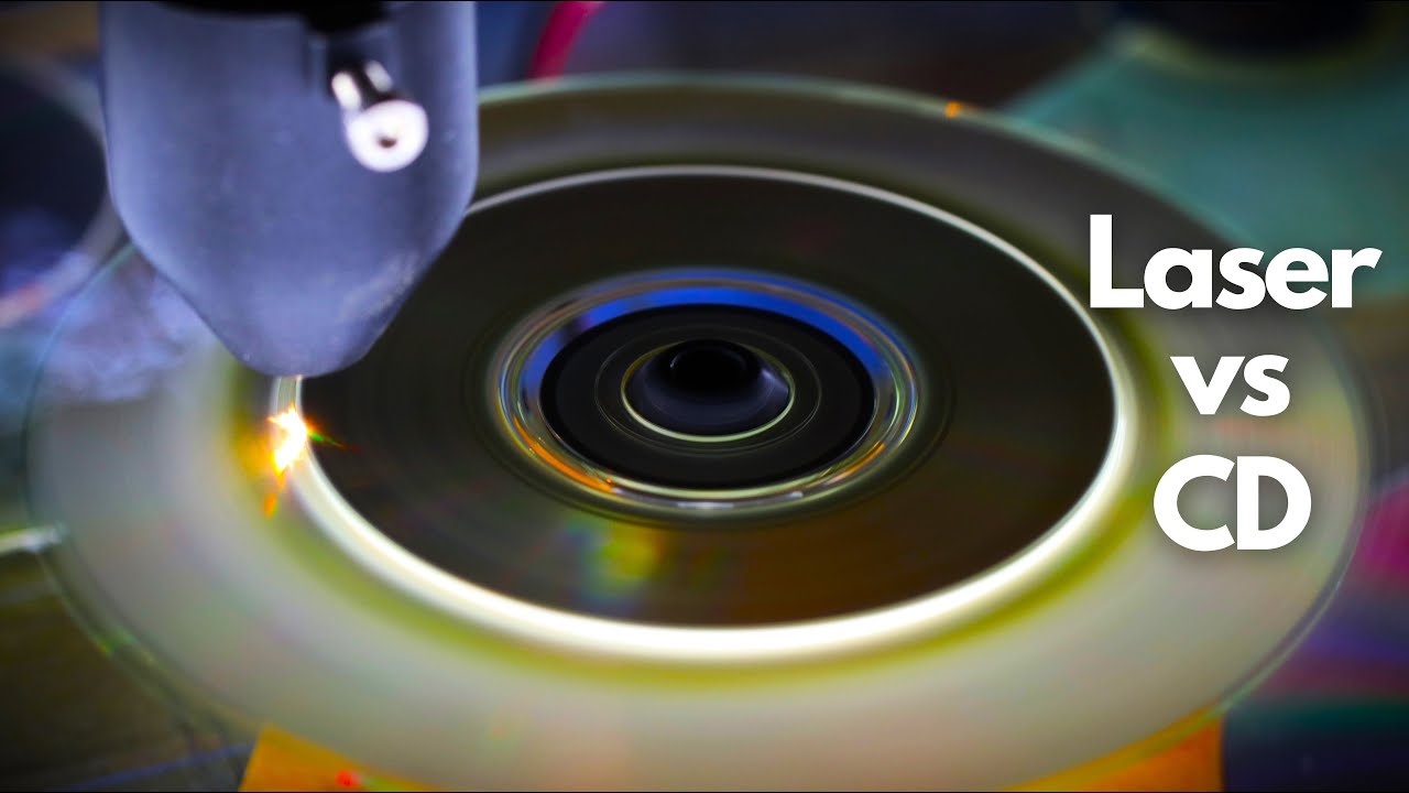 Laser Burning a CD - YouTube