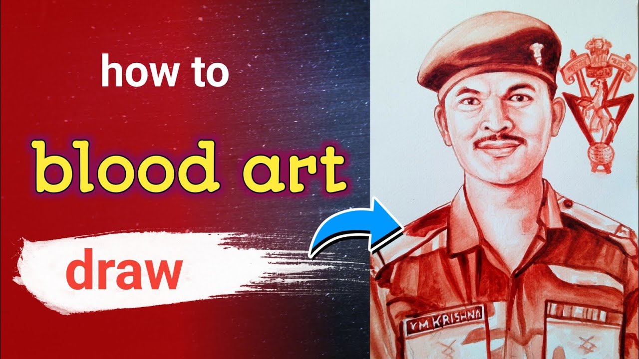 blood art tutorial easy way - YouTube
