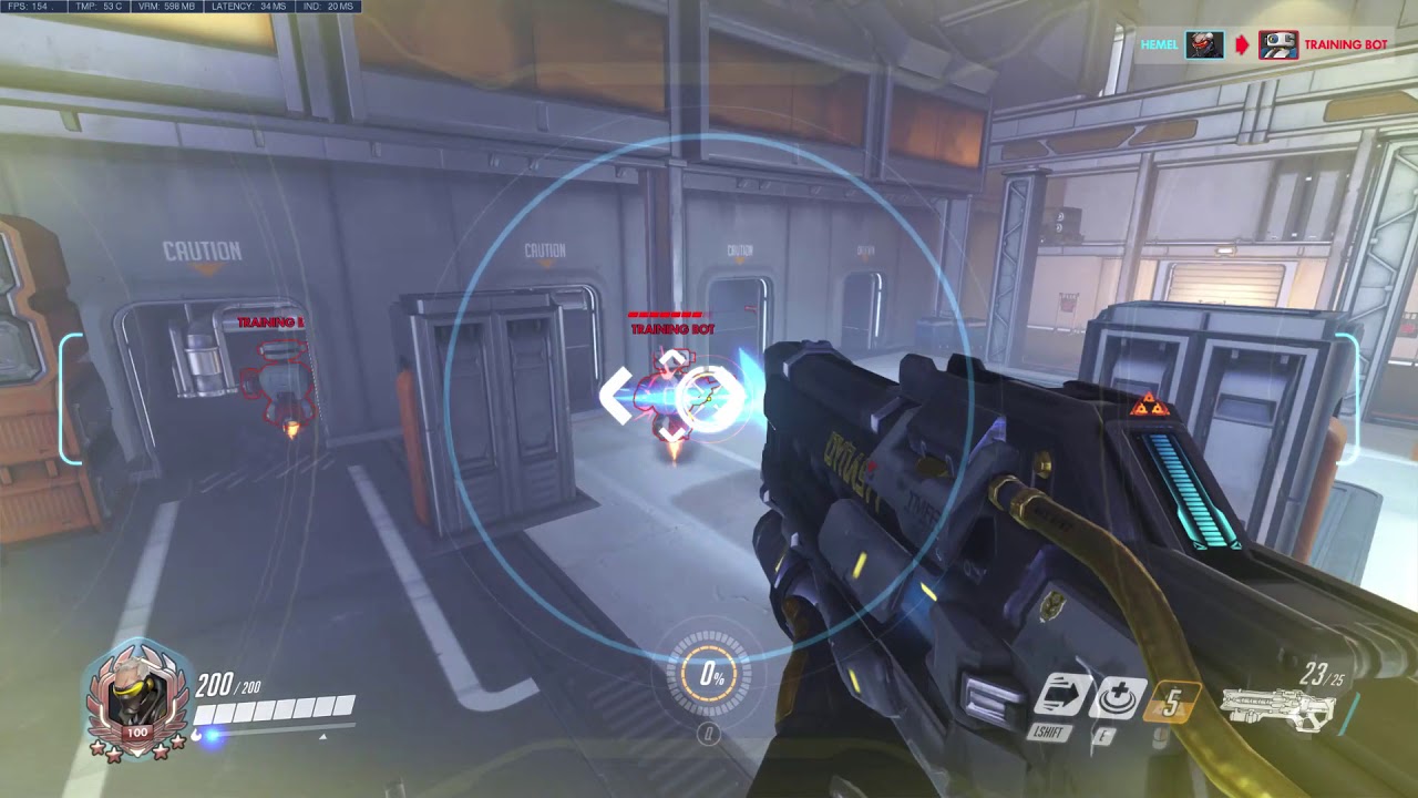 Overwatch - Practicing Crouch Shooting - YouTube