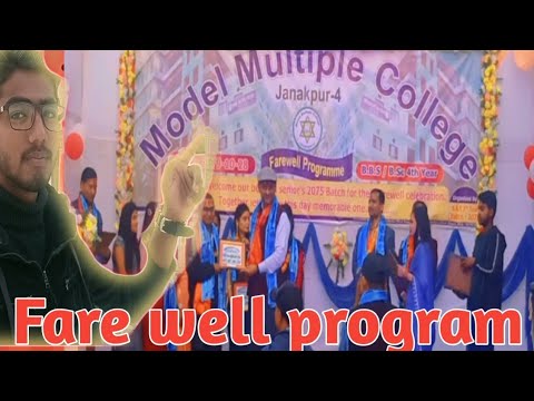 Fare well program performance in janakpur model multiple College.How to ...