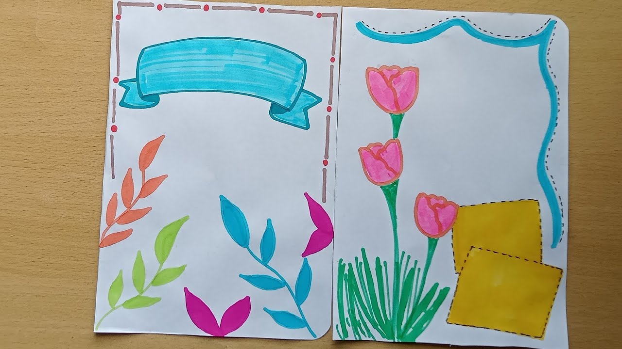 Border Design Notebook Cover #creative #calligraphy #designidea # ...