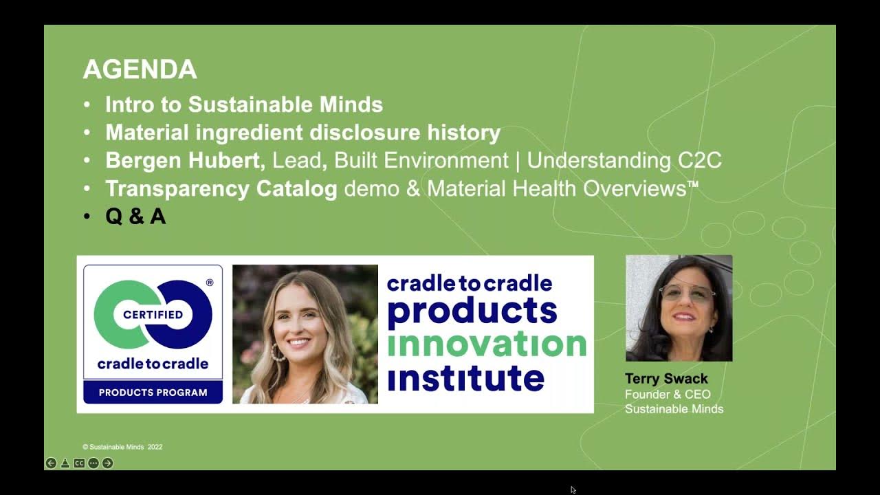 Understanding Cradle to Cradle Certified®: Part 1, Material Disclosure Miniseries - YouTube