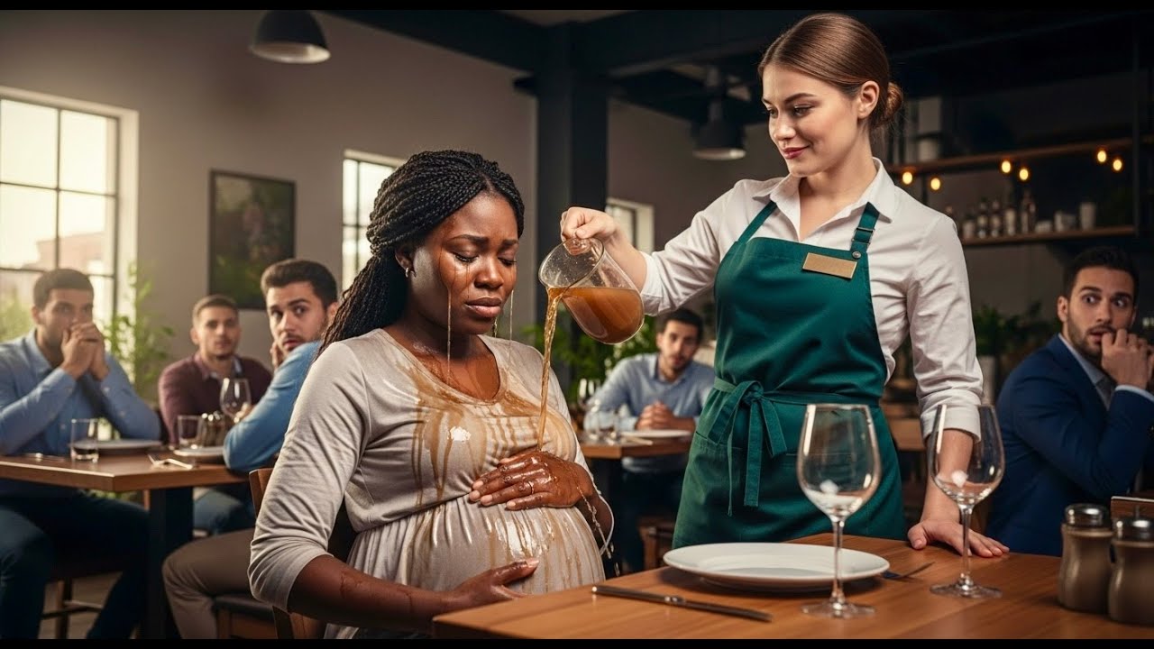 Rude Waitress Pours Dirty Water On Pregnant Woman, Unaware she’s the ...
