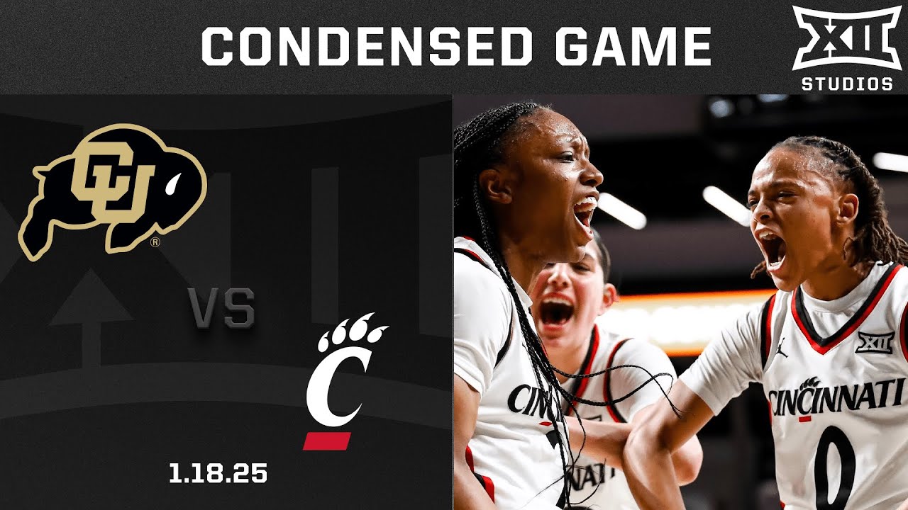 Colorado vs. Cincinnati Condensed Game | 2024-25 Big 12 Women's ...