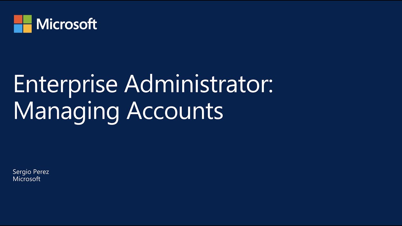 Managing Accounts in the Azure Portal - YouTube