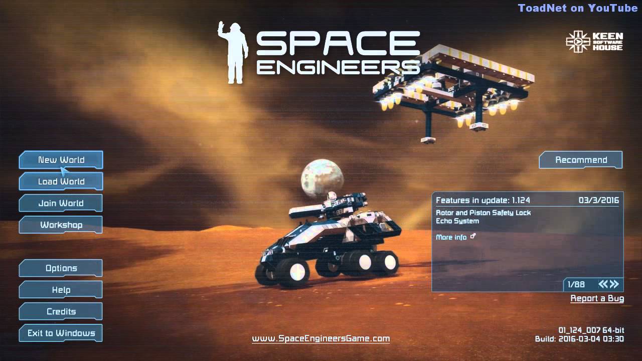 Space engineers Creative night 1 - YouTube