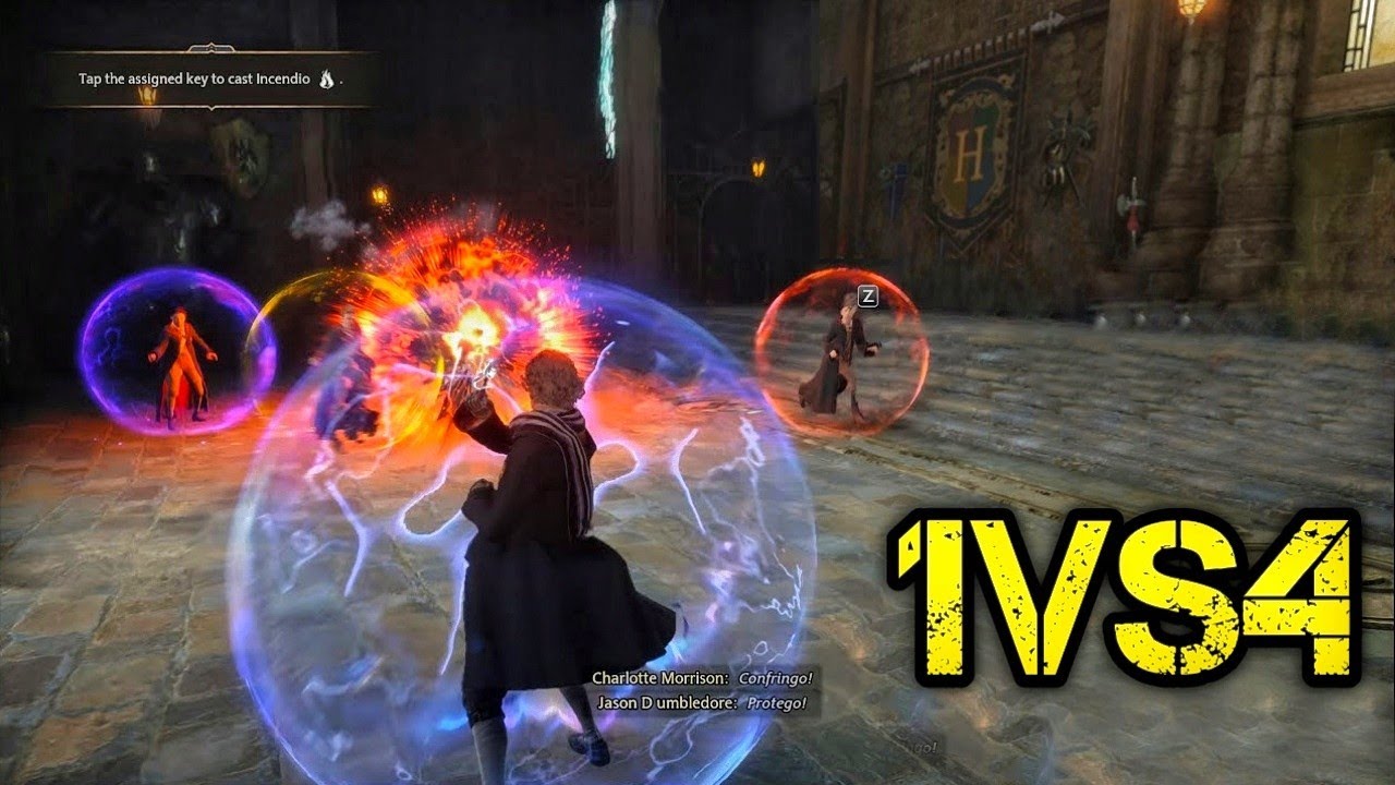 Hogwarts Legacy Dueling Championship (1 vs 4) - How to win Crossed ...