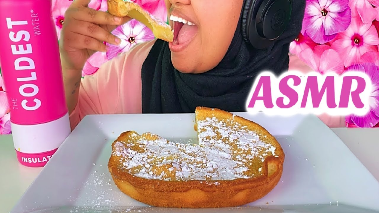 ASMR Hawaiian Butter Mochi Cake | Ramadan Iftar | Eating Sounds ...