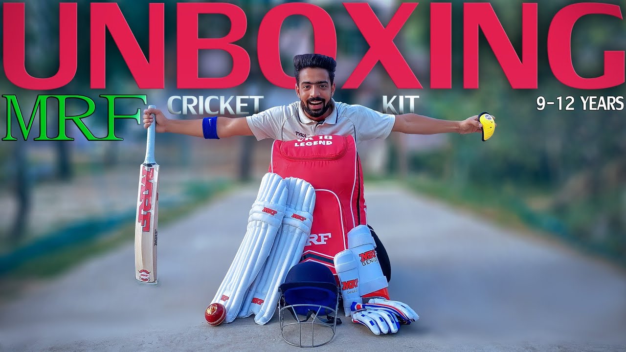UNBOXING A New MRF Cricket Kit 9 12 Years Detailed Review YouTube