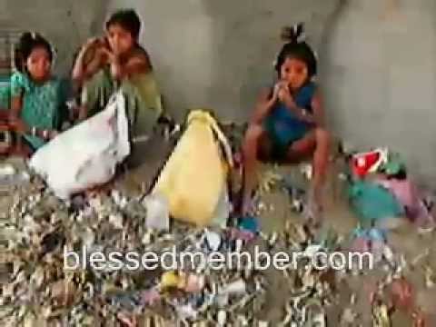 Poor Children Eating From Garbage - YouTube