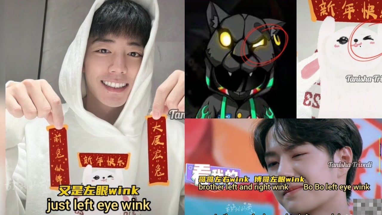 Let's see who is used to left eye wink 👀 ️💚💛 #Bjyx #Yizhan #Bjyxszd # ...