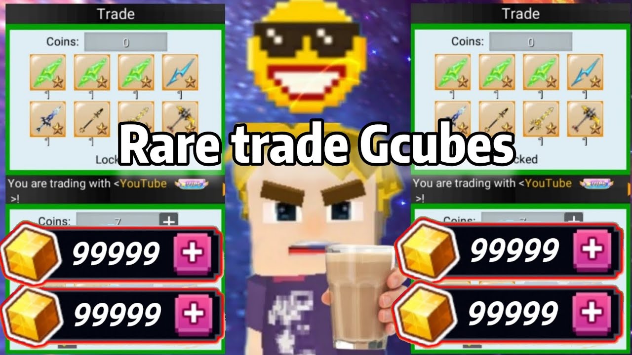 How to Trade RARE Items for Gcubes in Skyblock Blockman Go - YouTube