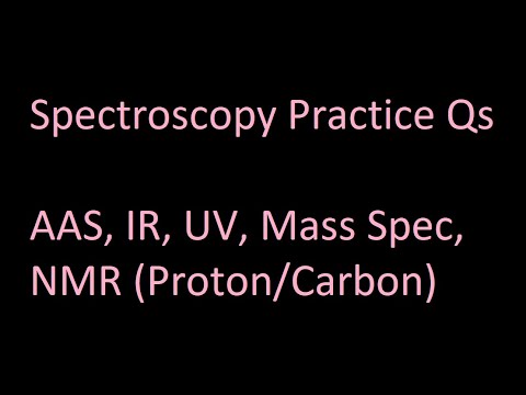 Spectroscopy Question Practice - HSC Chemistry Module 8 - YouTube