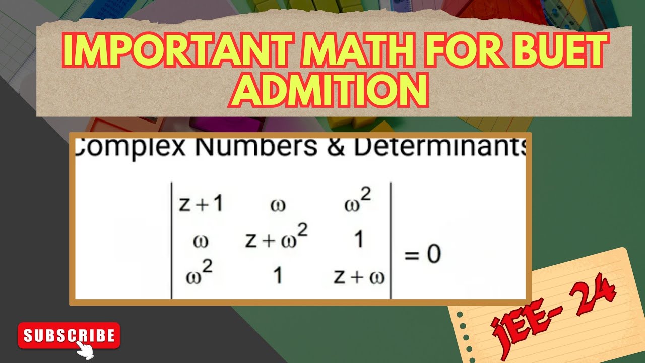 BUET Admission Test important Math | Road to BUET | Engineering। JEE 24 ...